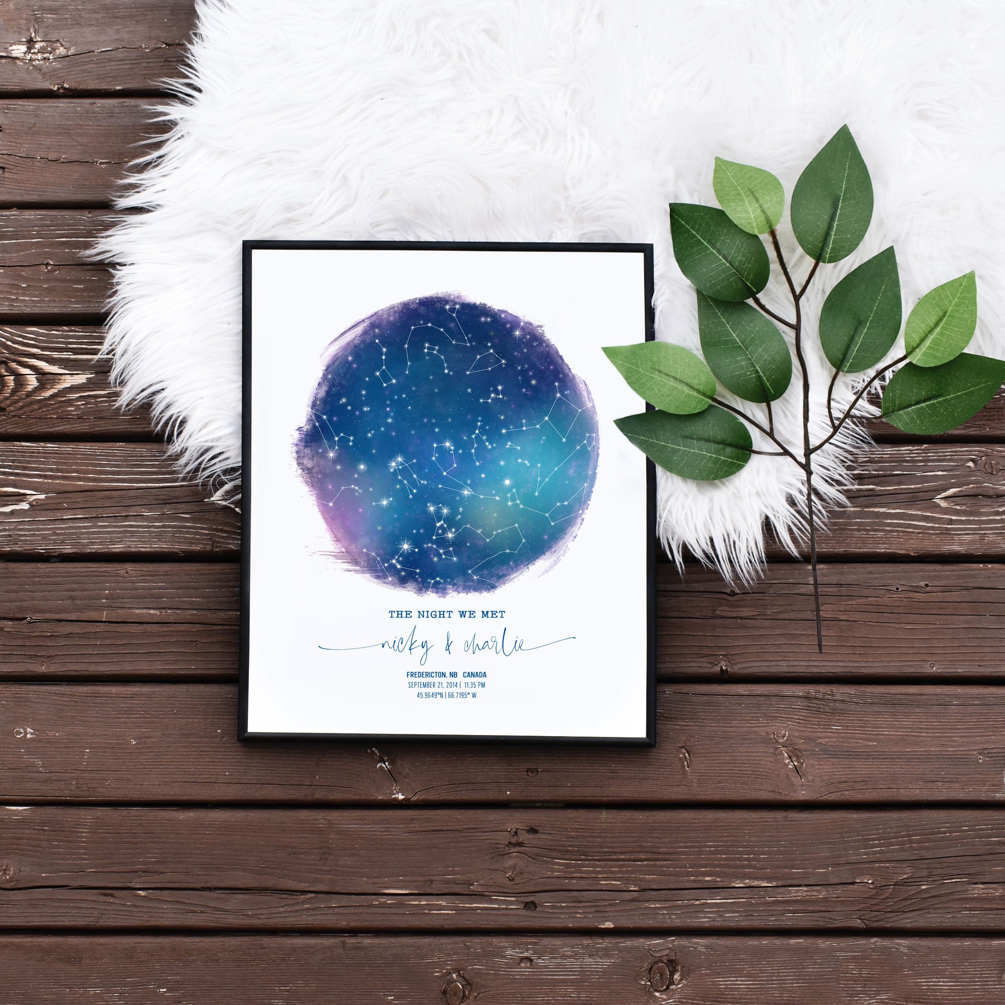 Custom Star Map Wall Art | Playful Pixie Studio – playfulpixiestudio